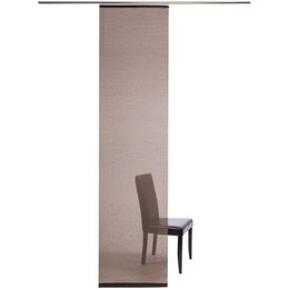 HOMING Schiebegardine &raquo;Manhattan&laquo; Klettband 1 Stk. tlg. modern, Wohnzimmer, Schlafzimmer braun Polyester 245cm, Klettband, 60cm