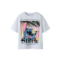 name it T-Shirt 'NKFAFTINA STITCH' M&auml;dchen Gr&ouml;&szlig;e 116 gelb / rosa / schwarz / wei&szlig;