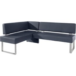 OTTO home Eckbank &raquo;Rab&laquo; in 2 Breiten (180 oder 200 cm), Bezug in verschiedenen Qualit&auml;ten blau Polyester B/H/T: 200cm x 88cm x 160cm, Kunstleder, 