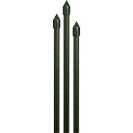 Windhager Rankhilfe &raquo;Stahlpflanzstab gr&uuml;n, Pflanzenst&uuml;tze f&uuml;r hochwachsende Pflanzen&laquo; Rankstab wetterfest, 120 cm gr&uuml;n Stahl B/H/T: 120cm