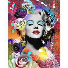 Leinwandbild &raquo;Marilyn Art by Frank Amoruso auf Keilrahmen gespannt&laquo; 1 Stk. tlg. Kunstdruck Wandbild Bild in verschiedenen Formaten bunt Leinen B/H/T: 