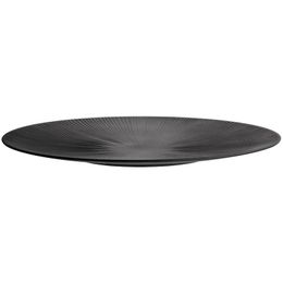 APS Servierplatte &raquo;Platte "NERO", &Oslash; 50 cm, H&ouml;he 3,5 cm&laquo; Servierteller aus Melamin schwarz Melamin &Oslash; 50cm