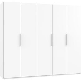 wimex Kleiderschrank &raquo;Level by fresh to go&laquo; ohne Schubladen wei&szlig; B/H/T: 250cm x 216cm x 58cm, T&uuml;ren: 5 Stk.