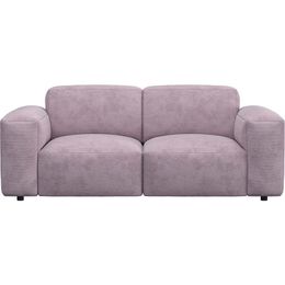 FLEXLUX 2-Sitzer &raquo;Lucera Sofa, super bequem durch hochwertigen Sitzaufbau mit Kaltschaum&laquo; Designsofa, modern & anschmiegsam lila 85% Polyester/15%