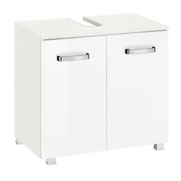 Welltime Waschbeckenunterschrank &raquo;Ravenna&laquo; wei&szlig; wei&szlig;matt, B/H/T: 60cm x 59cm x 35cm