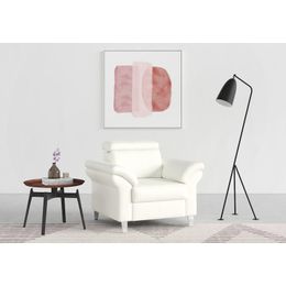Sit & More sit&more Sessel &raquo;Arngast&laquo; inklusive Federkern und Kopfteilverstellung wei&szlig; Luxus-Microfaser ALTARA NUBUCK (100% Polyester);Struktur (100% Polyester);