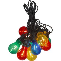 Parforce Traditional Hunting LED-Lichterkette &raquo;Circus Filament&laquo; 10 Stk.-flammig ca. 15x6 cm, ca. 4,05 m L&auml;nge, mit Trafo, outdoor, Vierfarb-Karton Dioden 10 Stk. Flammen 10 Stk., 