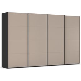 Rauch Schwebet&uuml;renschrank &raquo;Kleiderschrank Schrank Garderobe Schlafzimmerschrank SCALE-FYRA&laquo; edle viergeteilte T&uuml;ren mit Glas-Front viele Farben MADE 