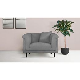 Home Affaire Sessel &raquo;AGNIA B/T/H: 100/85/71 cm&laquo; incl. Zierkissen, auch in Cord und Boucl&eacute; grau 100% Polyester Boucl&eacute;, B/H/T: 100cm x 71,5cm x 85cm