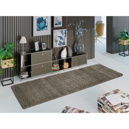 OCI DIE TEPPICHMARKE Hochflor-Teppich &raquo;MONTIS&laquo; rechteckig 45 mm H&ouml;he uni, Langflor, Shaggy, auch in rund, quadratisch und L&auml;ufer erh&auml;ltlich braun 