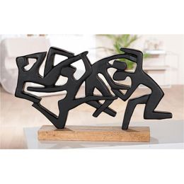 Casablanca by Gilde Dekofigur &raquo;Acrobatics, all together&laquo; beige Massivholz B/H/T: 52cm x 31cm x 9cm