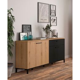 Sideboard &raquo;Trust&laquo; mit einer Schublade braun B/H/T: 180cm x 81cm x 40cm, Kiefer