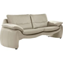 Places of Style 3-Sitzer &raquo;Luna&laquo; in einzigartiger Optik beige NaturLEDER (echtes Rindsleder) B/H/T: 205cm x 80cm x 88cm, NaturLEDER LongLife100