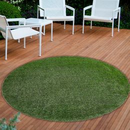 ANDIAMO Kunstrasen &raquo;Rasenteppich Sansibar, Gesamth&ouml;he 20 mm&laquo; rund realistische Optik, mit Drainagefunktion, f&uuml;r Balkon & Terrasse gr&uuml;n Polyethylen (PE), 