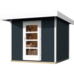 Weka Gartenhaus &raquo;WekaLine 172 Gr.2, 28 mm&laquo; grau Massivholz Fu&szlig;boden im Gartenhaus, ohne R&uuml;ck- und Seitenwand, ohne Dacheindeckung