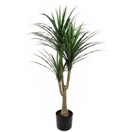I.GE.A. Kunstbaum &raquo;Palme Dracena im Topf k&uuml;nstlich Pflanze Dracenapalme Zimmerpflanzen&laquo; Zimmerpalme Gr&uuml;npflanzen Kunstpflanze Drachenbaum Pflanze 