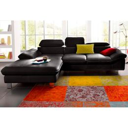 COTTA Ecksofa &raquo;Driver L-Form, B: 268 cm, moderne Couch mit Wellenunterfederung, Leder&laquo; Kopfteilverstellung, opt. Schlaffunktion + XL Bettkasten, LF: