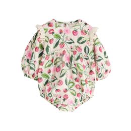Next Romper/Bodysuit girl size 50 Grass green / Pink / White