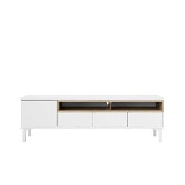 Home Affaire TV-Board &raquo;Roomers TV-Board, TV-M&ouml;bel, TV-Unit, Media-M&ouml;bel, Sideboard&laquo; Breite/H&ouml;he 156/48 cm, 2 offene F&auml;cher mit Rahmen-Optik, 