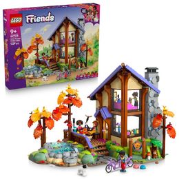 Lego Konstruktionsspielsteine &raquo;Gem&uuml;tliche H&uuml;tte im Herbstwald (42705), Lego Friends&laquo; Made in Europe bunt Einheitsgr&ouml;&szlig;e Konstruktionsspielsteine
