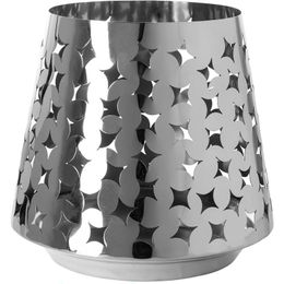 Fink Windlicht &raquo;Kerzenhalter LUMA&laquo; aus Edelstahl, mit ausgestanzten Cut-Outs silber Edelstahl B/H/T: 30cm