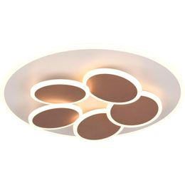 Trio Leuchten LED Deckenleuchte &raquo;MANDALA, LED Deckenlampe mit Fernbedienung, dimmbar CCT Nachtlicht&laquo; LED-Board 1 Stk. warmwei&szlig; - kaltwei&szlig; Memory- und 