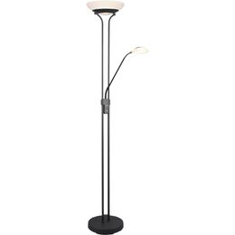 REALITY LEUCHTEN LED Stehlampe &raquo;Orson&laquo; LED-Modul Warmwei&szlig; Getrennt schaltbar,integrierter Dimmer,Memory Funktion schwarz 1, H: 180cm