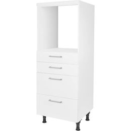 Nobilia Herdumbauschrank &raquo;"Laser", mit Schubk&auml;sten und Ausz&uuml;gen,&laquo; vormontiert, Breite/H&ouml;he: 60/167,8 cm B/H/T: 60cm x 167,8cm x 58,3cm, Schubladen: 2 