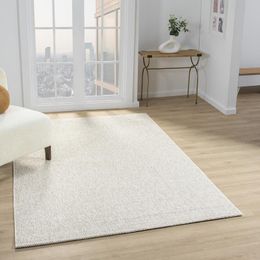 Sehrazat Teppich &raquo;Ada, auch als L&auml;ufer&laquo; rechteckig 10 mm H&ouml;he Kurzflor, robust, Wohnzimmer wei&szlig; Polyester B : 240cm 1 Stk., 10mm, L: 330cm
