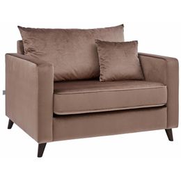 Home Affaire Loveseat &raquo;Renesse&laquo; lose Kissen, Keder an Sitzkissen grau Luxus-Microfaser ALTARA NUBUCK (100% Polyester);Samtvelours 100% Polyester 