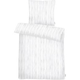 Apelt Bettw&auml;sche &raquo;Sky&laquo; 2 Stk. Bio-Baumwolle, Pflegeleicht grau Mako-Satin, Obermaterial: 100% Baumwolle B/L: 155cm x 220cm, 1 Stk., 1 Stk., Mako-Satin