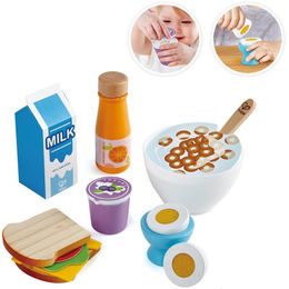 HAPE Spiellebensmittel &raquo;Fr&uuml;hst&uuml;cks-Set&laquo; aus Holz; f&uuml;r Kaufladen oder Kinderk&uuml;che bunt Holz Einheitsgr&ouml;&szlig;e