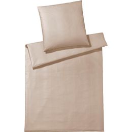 Elegante Bettw&auml;sche &raquo;Canova&laquo; 2 Stk. angenehmes Hautgef&uuml;hl braun Mako-Satin, Obermaterial: 100% Baumwolle B/L: 155cm x 220cm, 1 Stk., 1 Stk., Mako-Satin, B/L: 