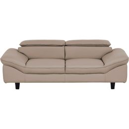 OTTO home 2-Sitzer &raquo;Pilot&laquo; Big-Sofa mit Kopfteilverstellung beige B/H/T: 202cm x 108cm, Kunstleder SOFTLUX
