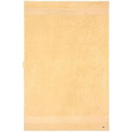 Lacoste Badetuch &raquo;LLECROCO&laquo; mit Label-Applikationen gelb Frottier, Obermaterial: 100% Baumwolle B/L: 100cmx150cm, 1 Stk., Frottier