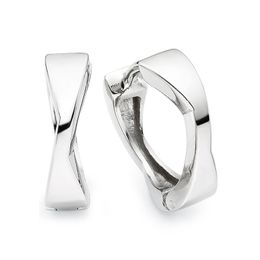 Bruno Banani Damen Paar Creolen &raquo;Schmuck Geschenk Silber 925 Ohrschmuck Ohrringe&laquo; silber 14,6mm, Silber 925 (Sterlingsilber)