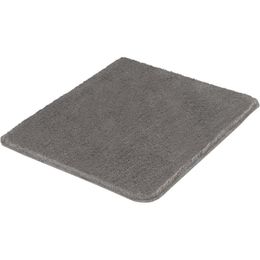 Kleine Wolke Badematte &raquo;Marco, Badvorleger, Badezimmer Teppich&laquo; H&ouml;he 20 mm rutschhemmend beschichtet fu&szlig;bodenheizungsgeeignet Badteppich, Uni Farben grau Polyester