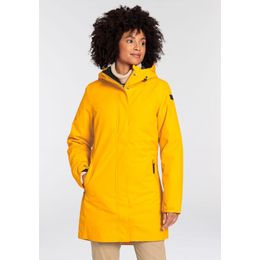 Icepeak Damen 3-in-1-Funktionsparka &raquo;PHILIPPSBU&laquo; mit Kapuze wasserdicht, winddicht, atmungsaktiv, mit gef&uuml;tterter Kapuze gelb 44
