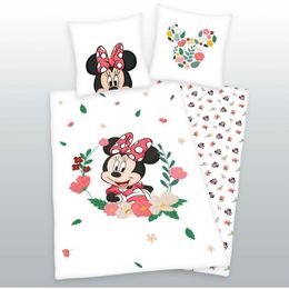 Disney Wendebettw&auml;sche &raquo; Minnie Mouse&laquo; mit tollem Minnie Mouse Motiv bunt Flanell, Obermaterial: 100% Baumwolle B/L: 135cm x 200cm, 1 Stk., 1 Stk., Flanell, 