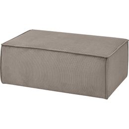 OTTO home Hocker &raquo;SHERWOOD Cord Polsterhocker&laquo; passend zur Polster-Serie SHERWOOD beige 100% Polyester B/H/T: 102cm x 42cm x 69cm, Cord