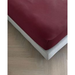 Kayori Spannbettlaken &raquo;Tara&laquo; Hergestellt aus GOTS-zertifizierter Bio-Baumwolle rot Jersey-Elasthan, Obermaterial: 95% Baumwolle, 5% Elasthan (LYCRA ) 