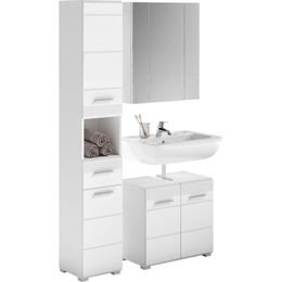 Home Affaire Badm&ouml;bel-Set &raquo;Malm&ouml;, 3 teilig, bestehend aus:&laquo; 3 Stk. tlg. wei&szlig; Holzwerkstoff, MDF Einheitsgr&ouml;&szlig;e