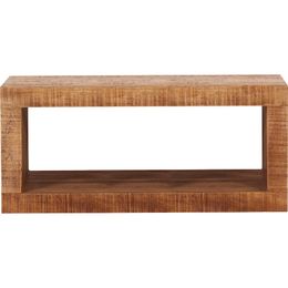 M&ouml;bilia Wandregal braun Massivholz B/H/T: 34cm x 20cm x 15cm