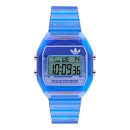 adidas originals Unisex adidas originals Digitaluhr &raquo;DIGITAL TWO CRYSTAL&laquo; Quarzuhr, Armbanduhr, Herrenuhr, Damenuhr, Resinarmband blau Einheitsgr&ouml;&szlig;e