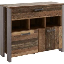 FORTE Kommode &raquo;Clif&laquo; Breite 106 cm grau B/H/T: 106,7cm x 86,3cm