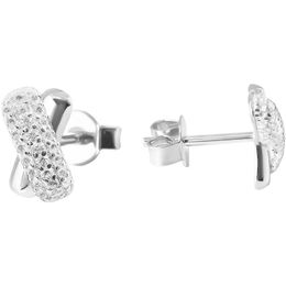 Firetti Damen Paar Ohrstecker &raquo;Schmuck Geschenk Silber 925 Ohrschmuck Ohrringe X&laquo; mit Zirkonia (synth.) silber Silber 925 (Sterlingsilber)