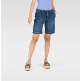 MAC Damen MAC Shorts &raquo;JOG ́N SHORT&laquo; Sommerhose im Four-Pocket Style blau 36, N-Gr