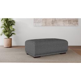OTTO home Polsterhocker &raquo;BORNHOLM, gro&szlig;er Hocker passend zur Serie, Ma&szlig;e B/T/H: 122/72/46 cm&laquo; mit Wellenfederung, in hochwertiger Verarbeitung grau 