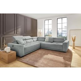 Jockenh&ouml;fer Wohnlandschaft &raquo;Monza L-Form, B: 292x292 cm, mit 30 cm elektr. Sitztiefenverstellung&laquo; 140kg Belastbarkeit je Sitz, Kopfteilverstellung & USB-Anschluss