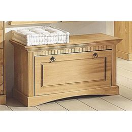 OTTO home Schuhtruhe &raquo;Rustic&laquo; aus massiver Kiefer, Sitzh&ouml;he 49 cm, mit Kassettenoptik beige FSC -zertifiziertes Massivholz B/H/T: 90cm x 49cm x 38cm
